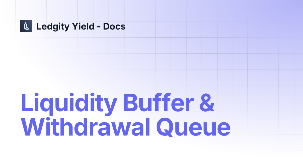 Core Contracts | Ledgity Yield - Docs